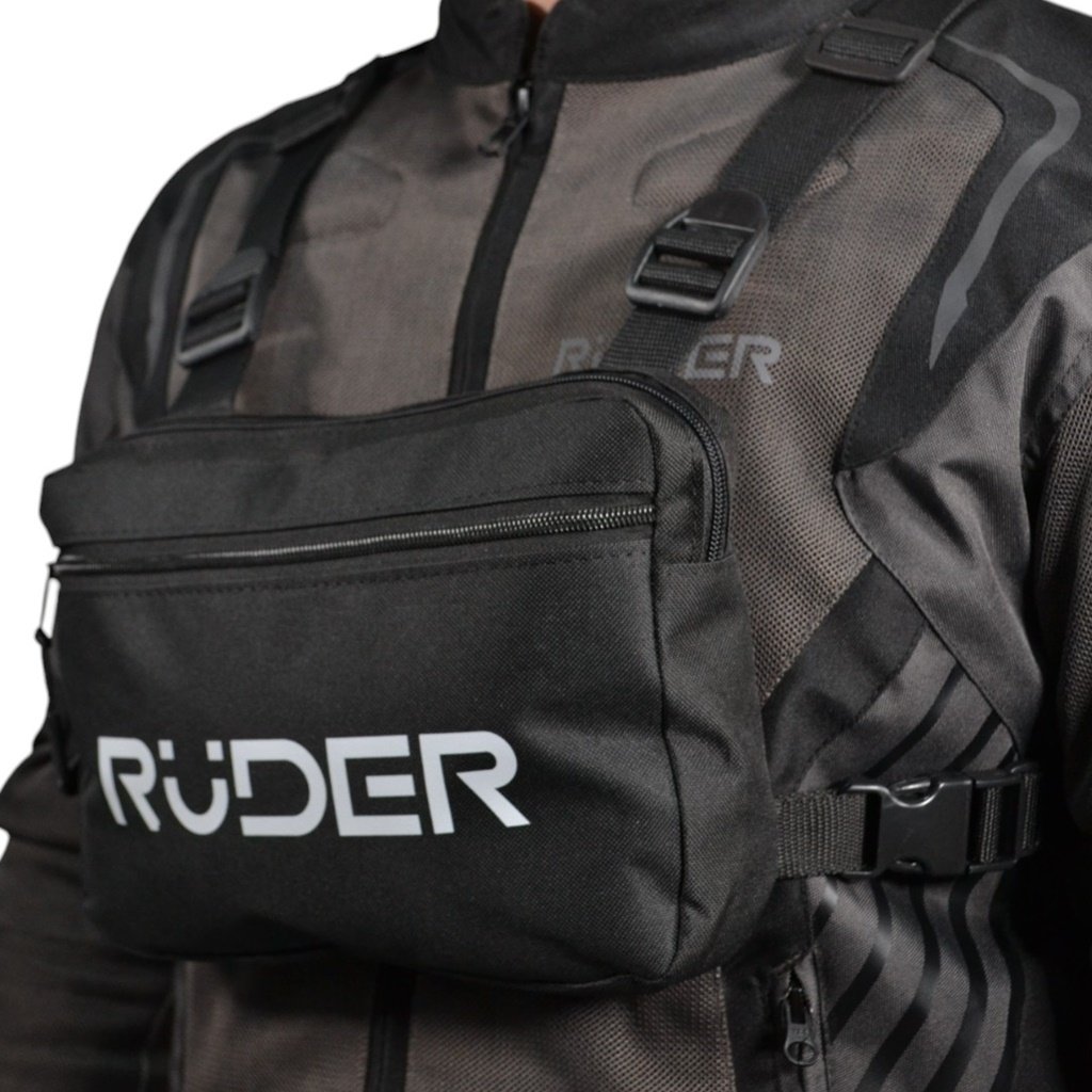 PECHERA PORTA OBJETOS RUDER CHEST BAG JOE NEGRA - Beitia Motos