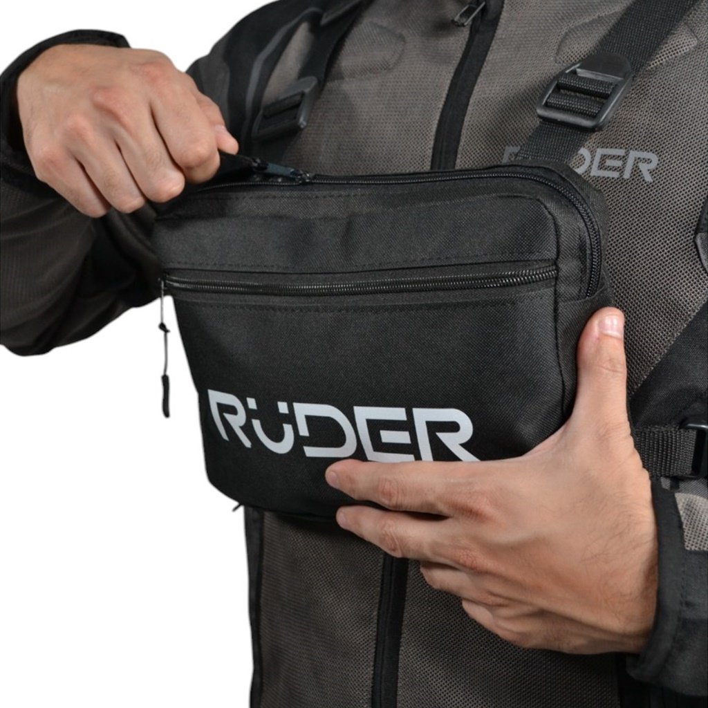 PECHERA PORTA OBJETOS RUDER CHEST BAG JOE NEGRA - Beitia Motos